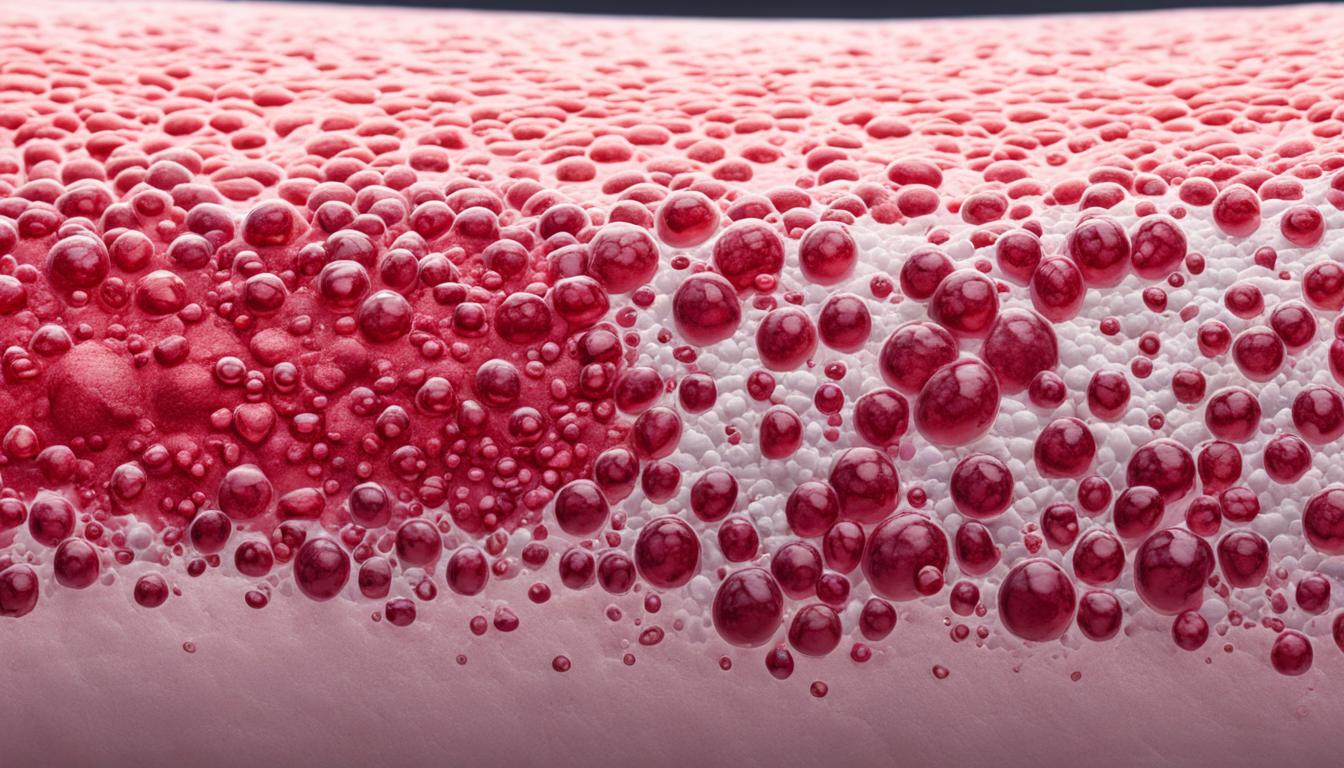 Ilustracja zakażenia gronkowcem na skórze: analiza zdjęć